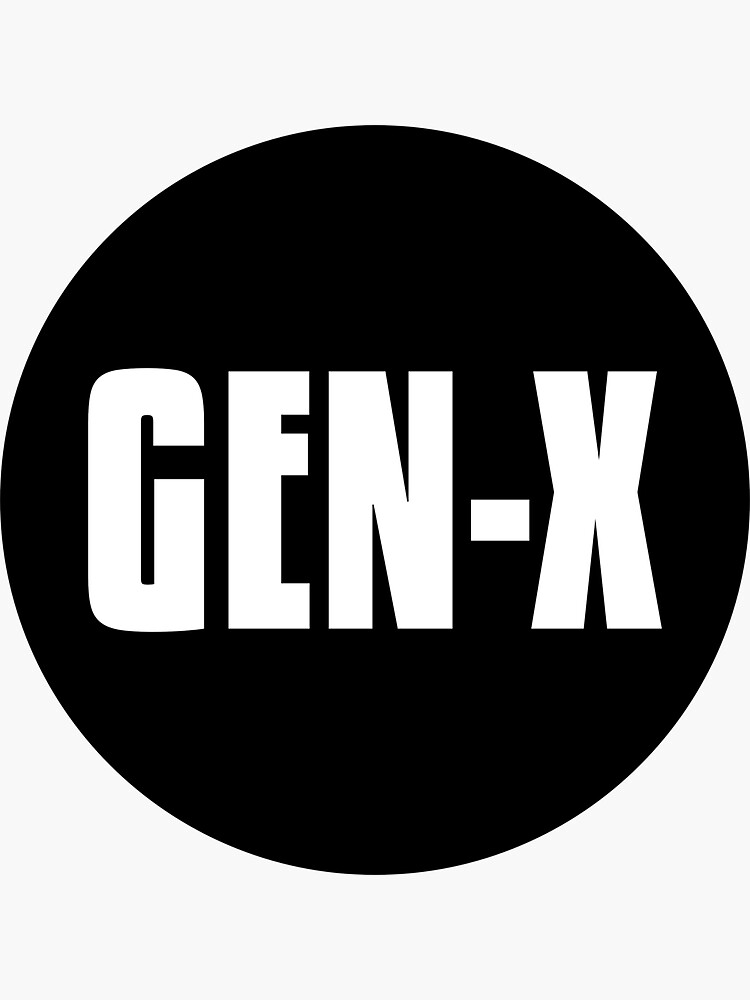 "GEN-X (Generation X)" Sticker for Sale by dylanxh | Redbubble