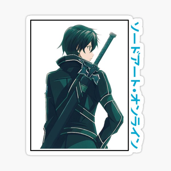 "Kirito! - SAO" Sticker for Sale by OutBreaks | Redbubble