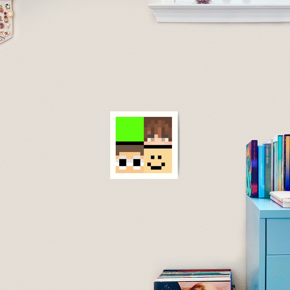 "Dream, Karl, George, Quackity Minecraft skins DSMP" Art Print by ...