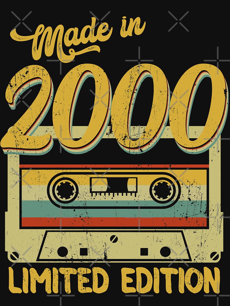 "Made in 2000 limited edition birthday gift" T-shirt for Sale by ...