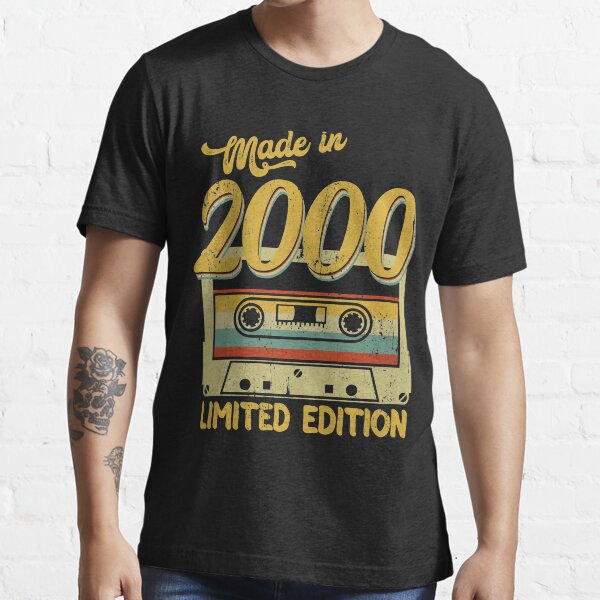 "Made in 2000 limited edition birthday gift" T-shirt for Sale by ...