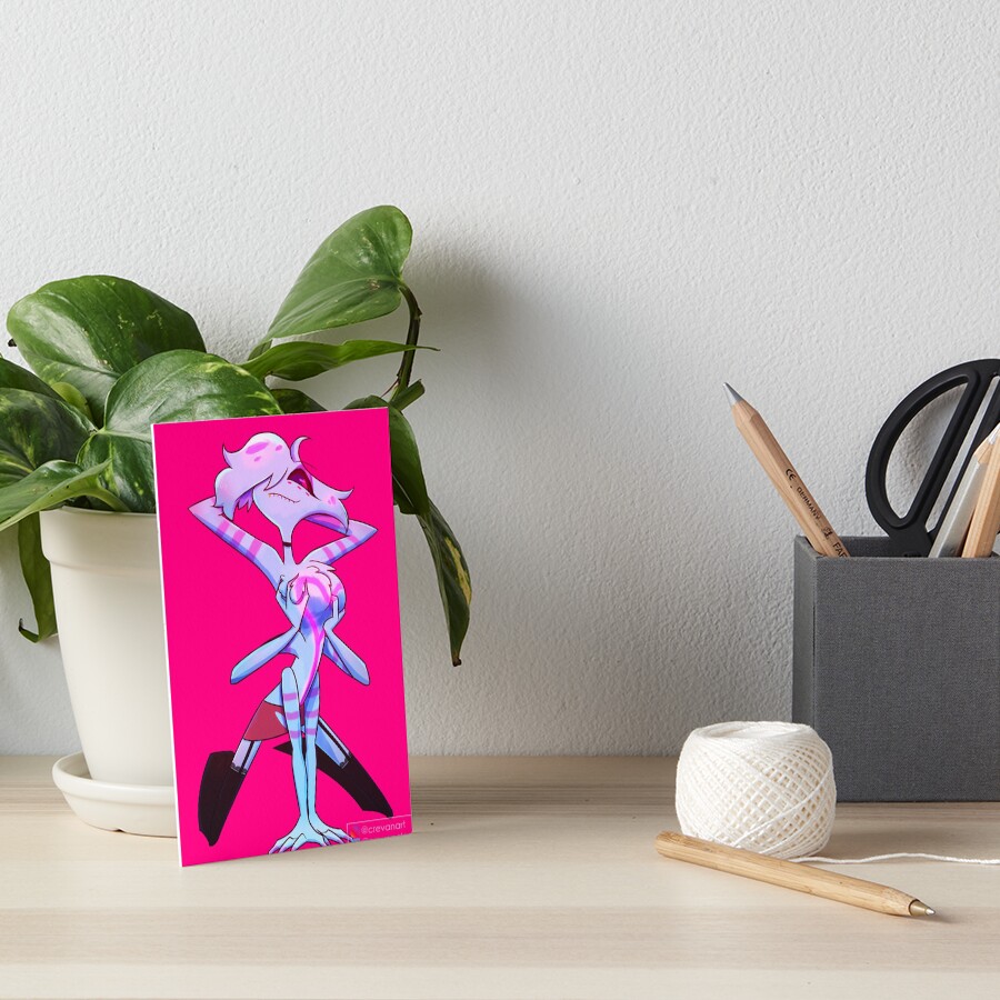 "Angel Dust Pin-Up" Art Board Print by crevanart | Redbubble