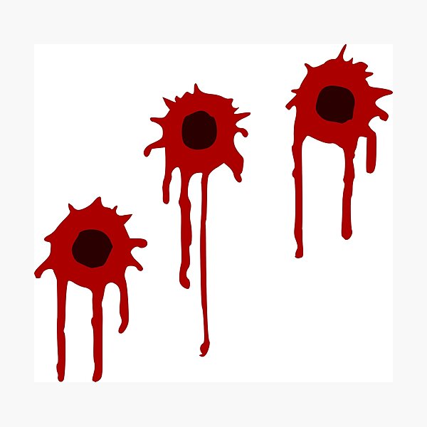 "Bullet Hole" Photographic Print for Sale by Grobie | Redbubble