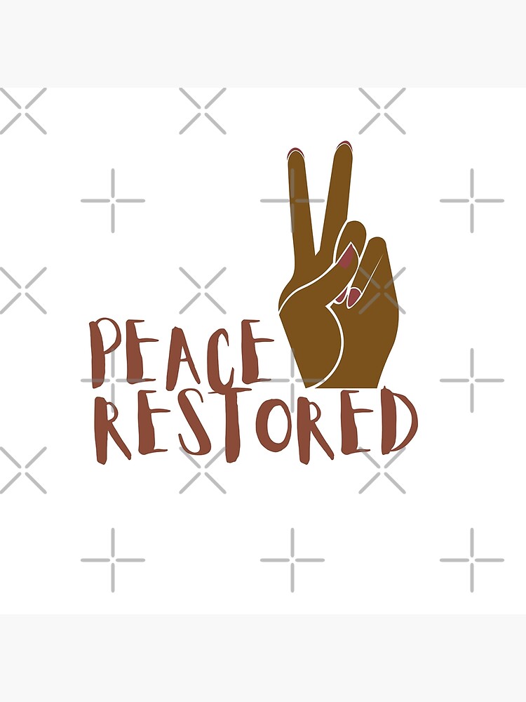 "Peace restored" Poster for Sale by kawaiichan-desu | Redbubble