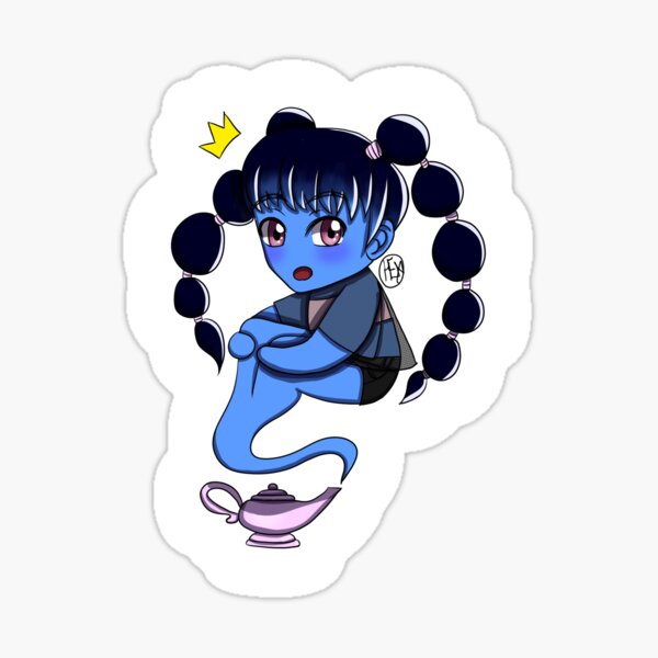 "Chibi Genie" Sticker for Sale by HexedWings | Redbubble