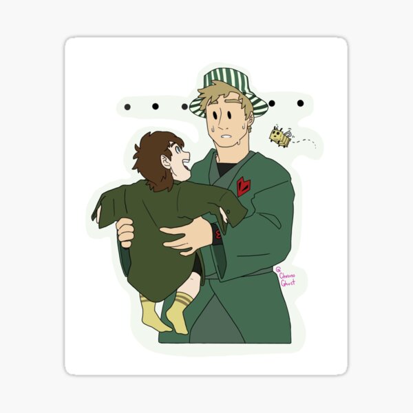 Pegatina «Cuando Ph1LzA conoció a Tubbo_» de Chrono-Ghost | Redbubble