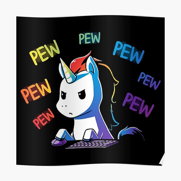 "Pew Pew Pew 2" Poster for Sale by Bukusejarah49 | Redbubble