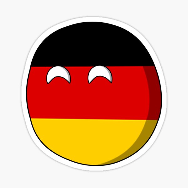 "Happy Germanball" Sticker for Sale by frontbird54 | Redbubble
