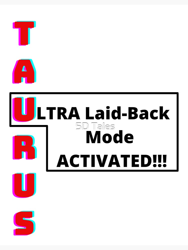 "Taurus Definition: Zodiac Water Sign Edition " Sticker for Sale by ...