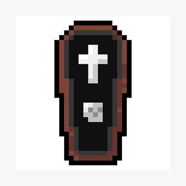"Coffin Pixel art!" Photographic Print for Sale by Emery1864 | Redbubble