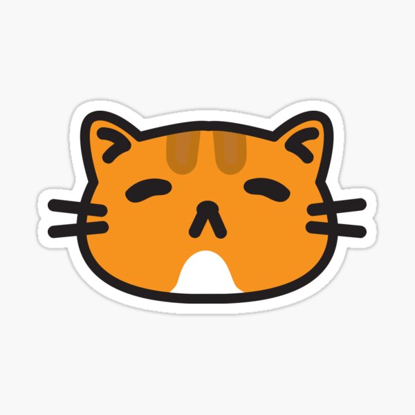 "Cutie Cats Tiger Kitty " Sticker for Sale by NYOOOOOM | Redbubble