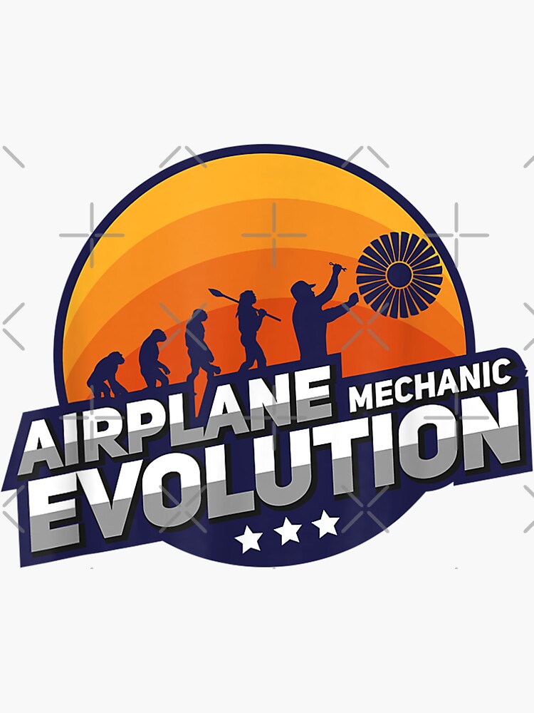 "Airplane Mechanic Aircraft Maintenance & Technician" Sticker for Sale ...