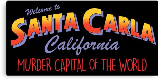 "The Lost Boys - Welcome To Santa Carla" Canvas Print by BadCatDesigns ...