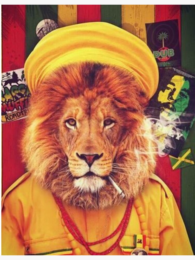 "RastaLion" Sticker for Sale by RastaYaMan | Redbubble