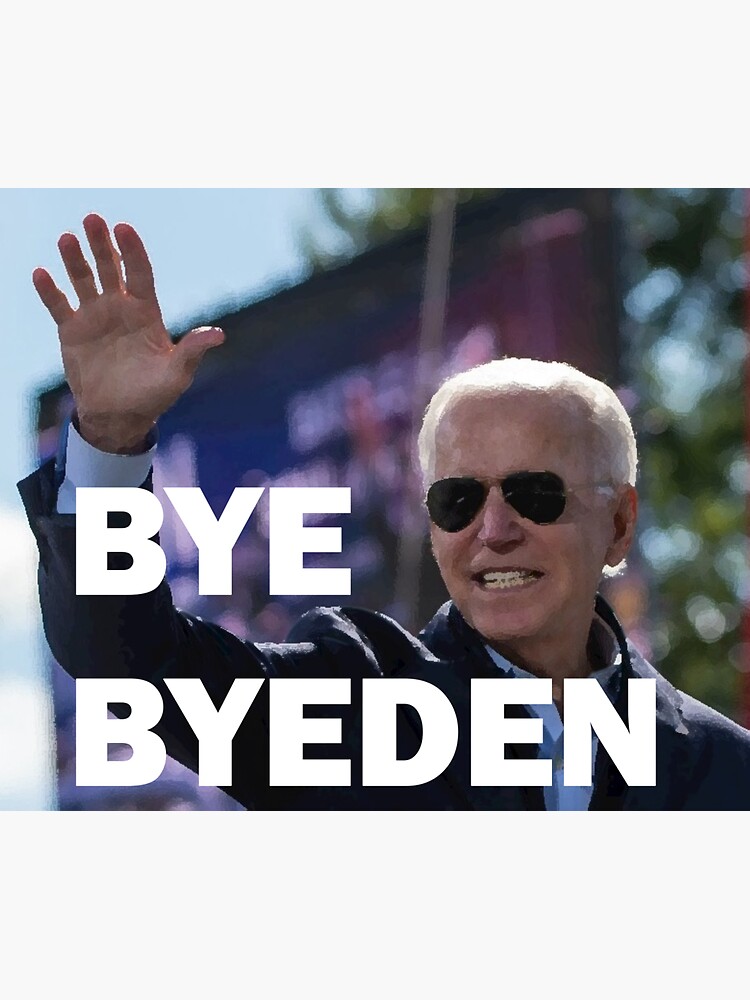 "Bye Byeden" Sticker for Sale by albsdawg | Redbubble