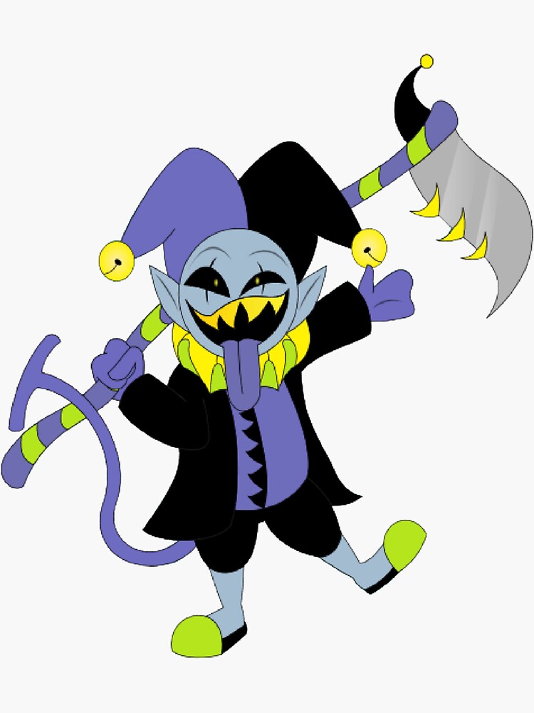 "Jevil" Sticker by bklebold2 | Redbubble