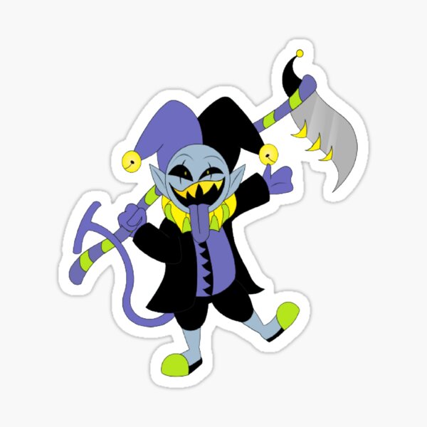 "Jevil" Sticker by bklebold2 | Redbubble