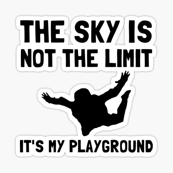 "Skydive Playground" Sticker for Sale by TheBestStore | Redbubble
