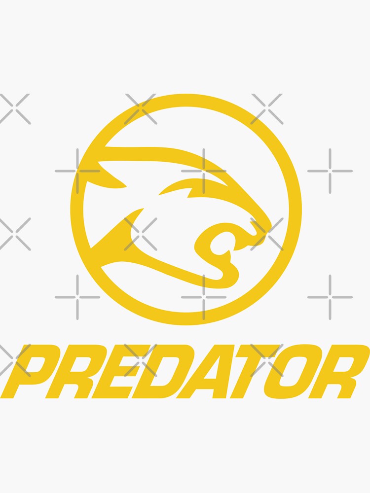 "PREDATOR ROUND LOGO" Sticker by diego75bcn | Redbubble