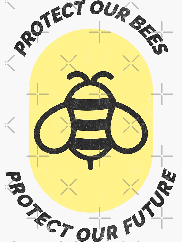 "Protect Our Bees" Sticker by witchesbasket | Redbubble