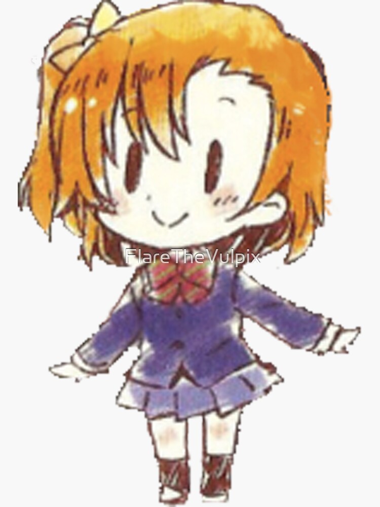 "Honoka Kousaka Chibi" Sticker for Sale by FlareTheVulpix | Redbubble