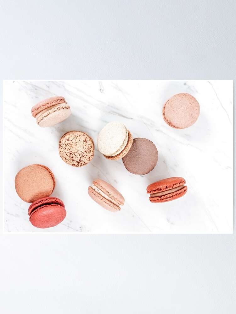 "French Macarons Print, Sweet Macaroons Art, Minimalist Food Print ...