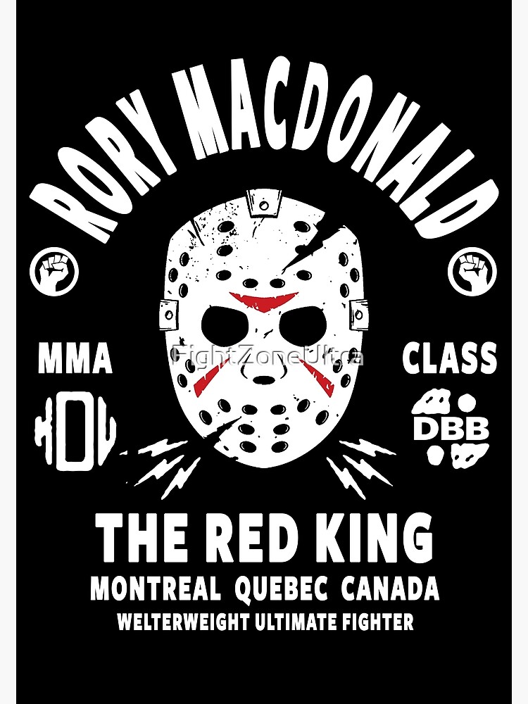"Rory Macdonald The Red King" Poster by FightZoneUltra | Redbubble
