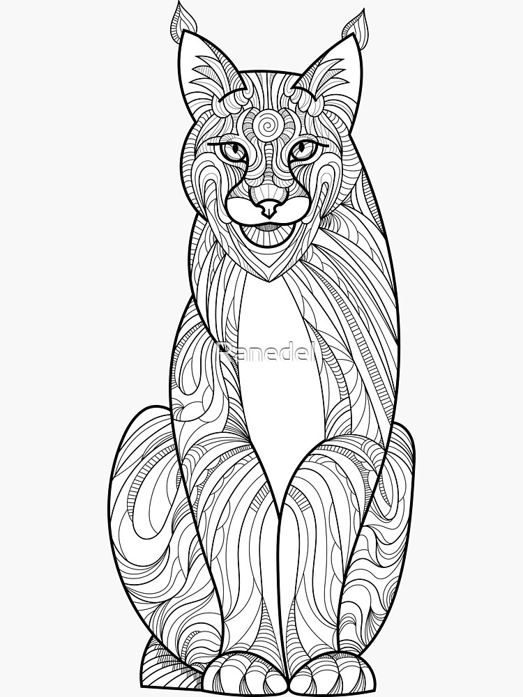 "Lynx Bobcat Totem" Sticker for Sale by Ranedel | Redbubble