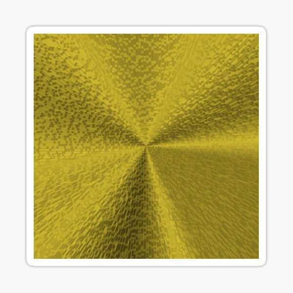 "Brushed Metal Plate 3d Gold" Sticker by basitcv | Redbubble