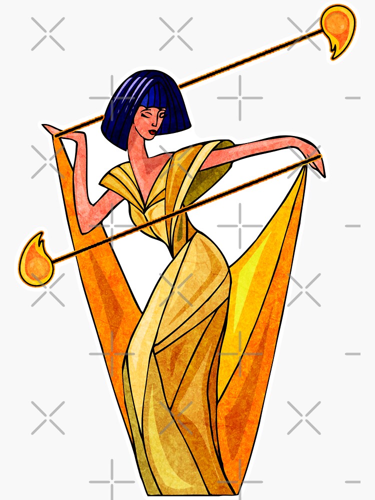 "Fire Dancing - Fire Dancer" Sticker for Sale by JordanHolmes | Redbubble