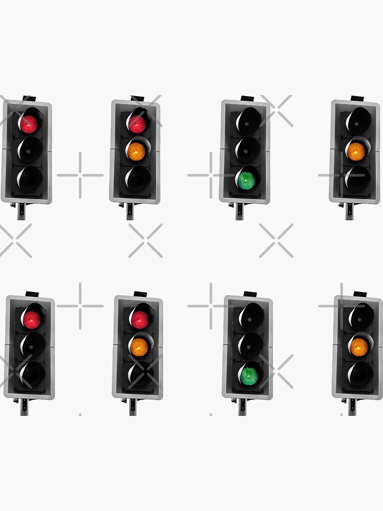 "Traffic lights sequence" Sticker for Sale by LindaCooke | Redbubble