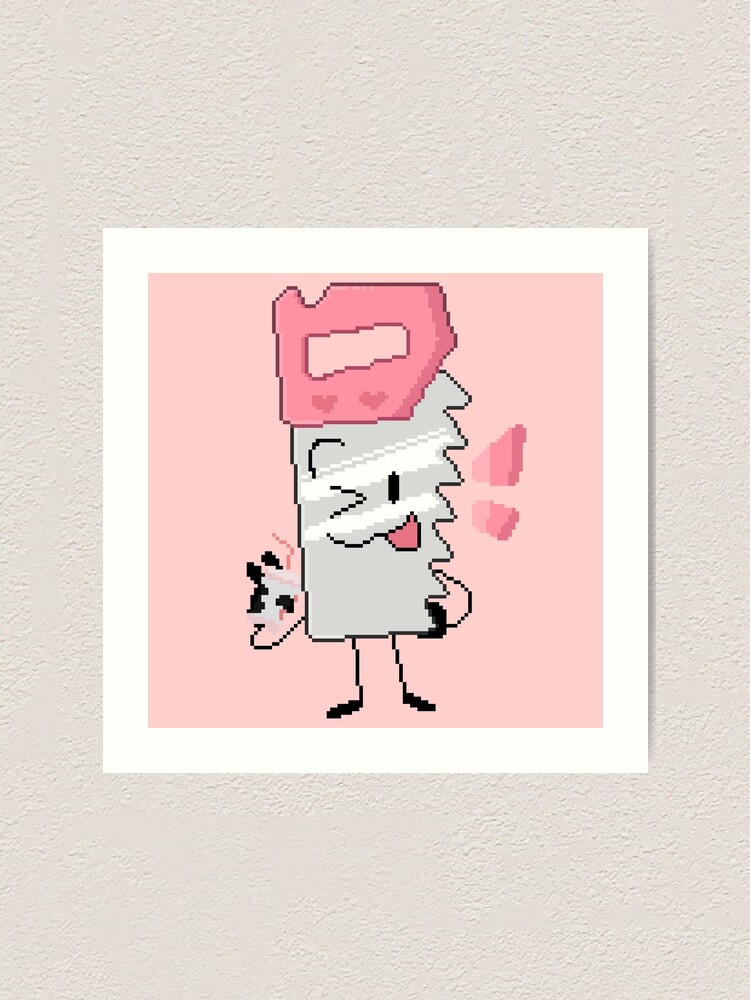 "pixel art bfb saw!" Art Print for Sale by yoyleyes | Redbubble