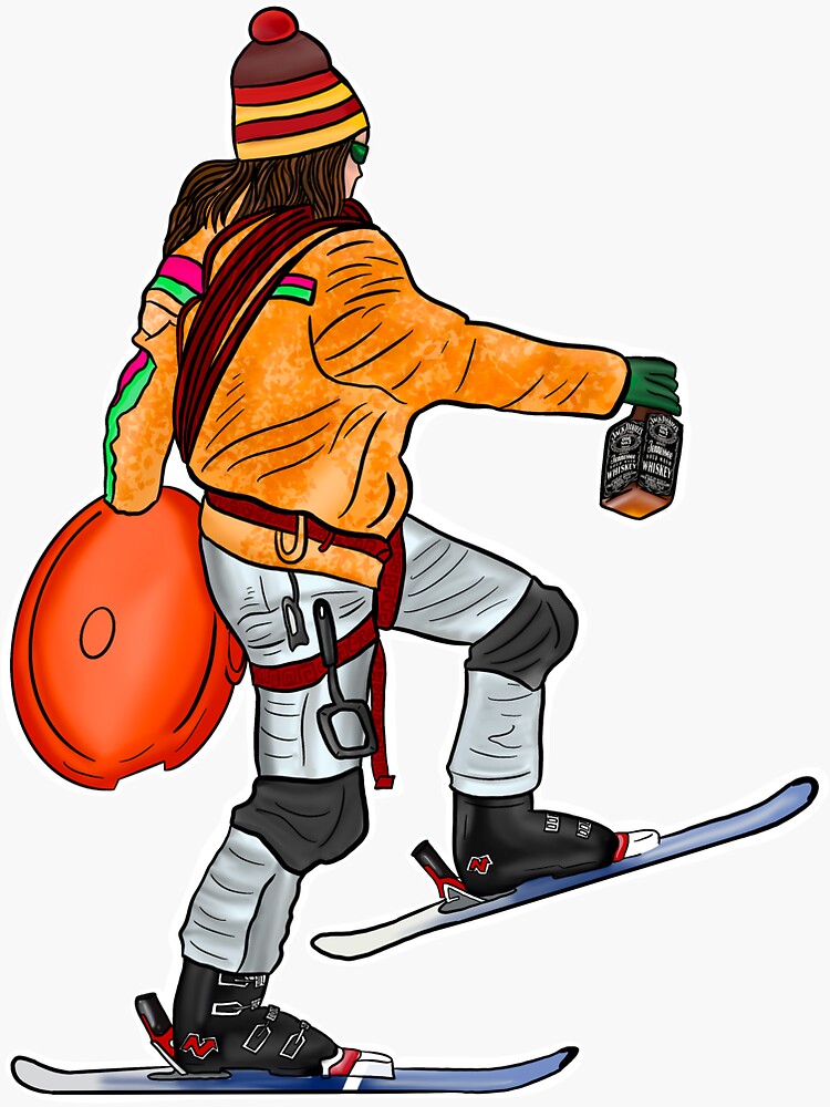 "Shane McConkey Saucer Boy " Sticker for Sale by Dailydoseofann | Redbubble