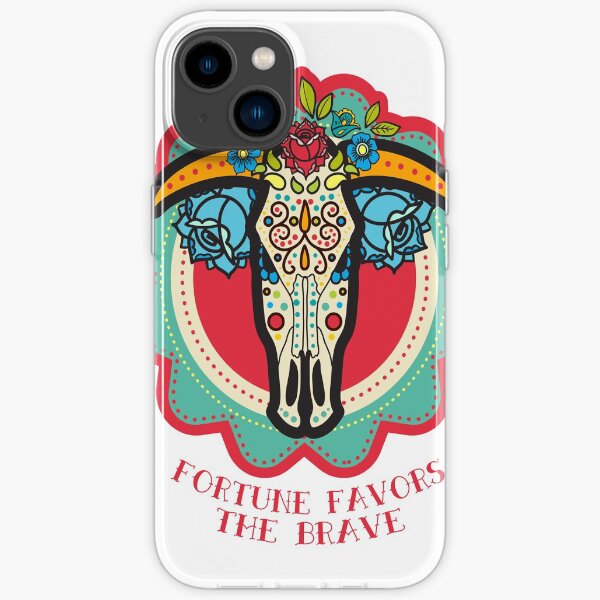Coque iPhone « Style boho de crâne de taureau. Symbole de l'année. Crâne de buffle animal ...