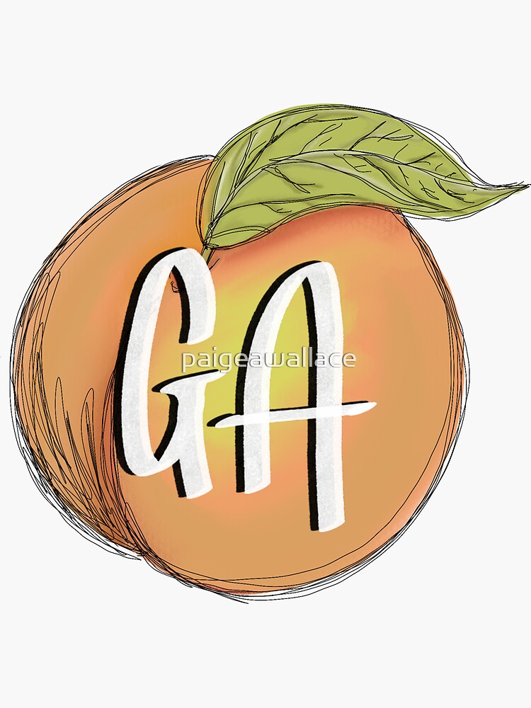"GA sticker" Sticker by paigeawallace | Redbubble