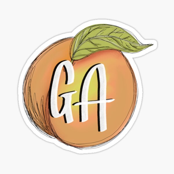 "GA sticker" Sticker by paigeawallace | Redbubble