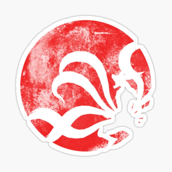 "Nine tails " Sticker for Sale by Bellayangmi27 | Redbubble