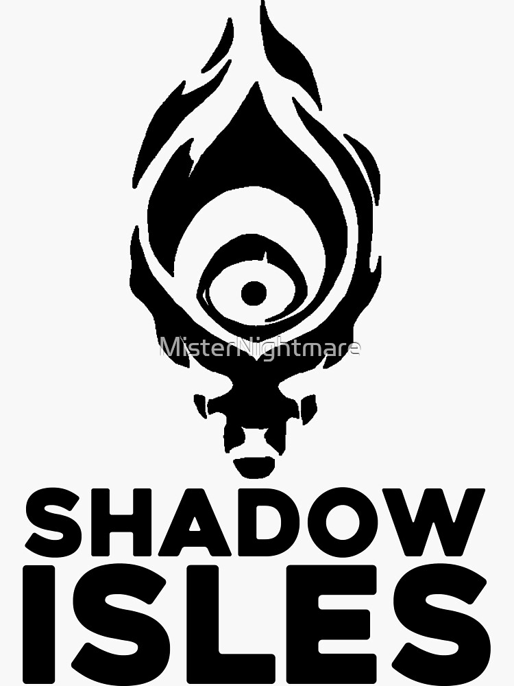 "Shadow isles" Sticker by MisterNightmare | Redbubble