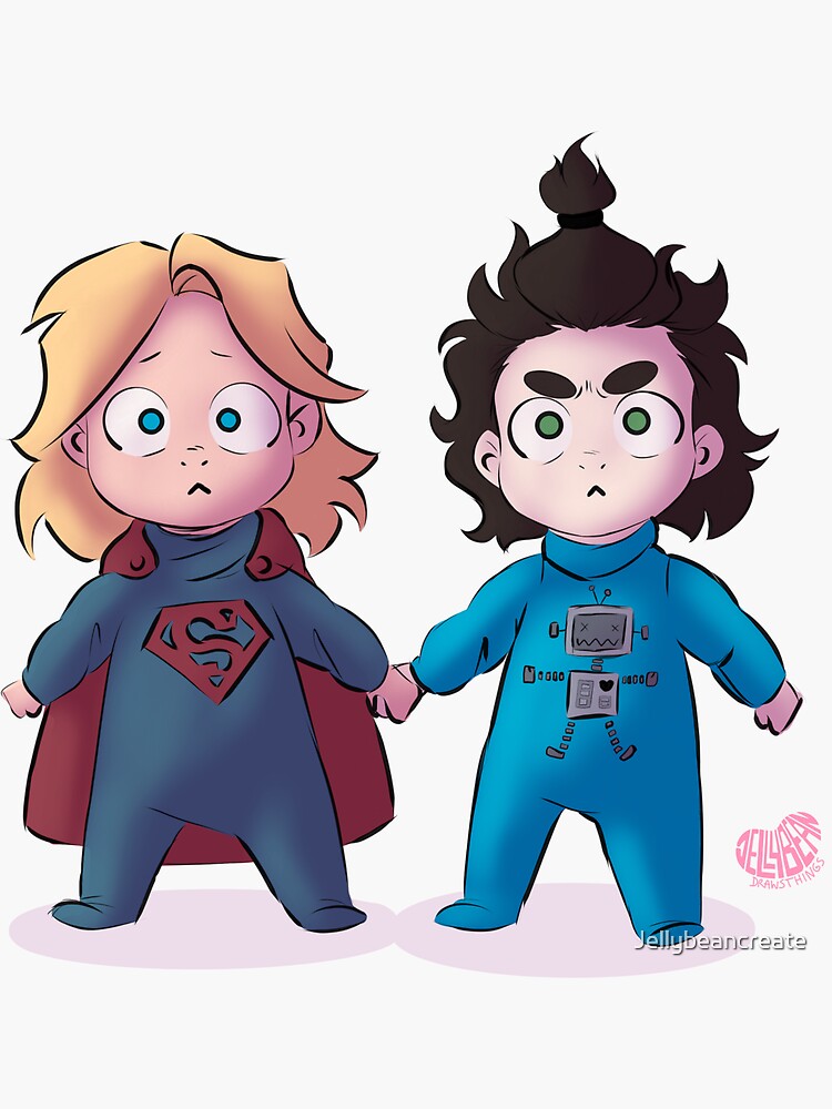 "baby supercorp" Sticker for Sale by Jellybeancreate | Redbubble