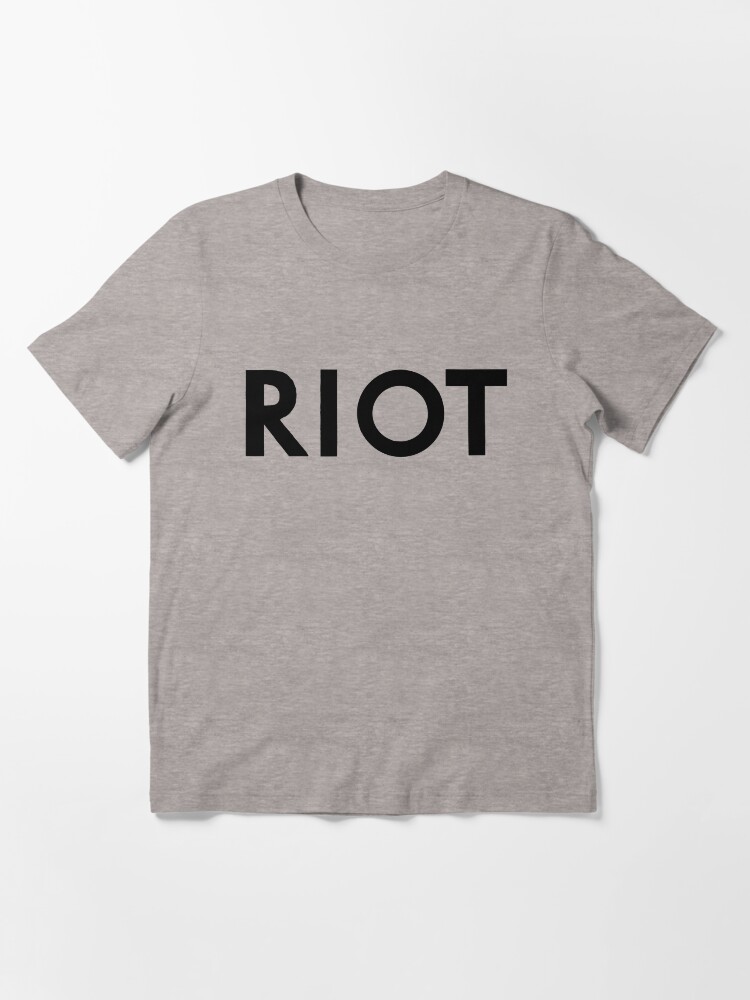 "Mac's RIOT Shirt - Always Sunny (Black Lettering)" Essential T-Shirt ...