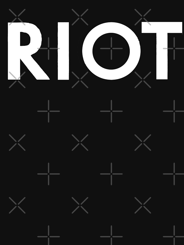 "Mac's RIOT Shirt - Always Sunny (White Lettering)" Essential T-Shirt ...