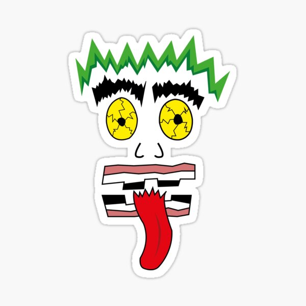 "Crazy Man 2.0" Sticker by Buffy60 | Redbubble