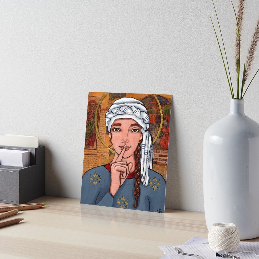 "Our Lady of Silence; Virgin Mary Mother of God" Art Board Print for ...