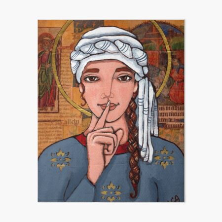 "Our Lady of Silence; Virgin Mary Mother of God" Art Board Print for ...