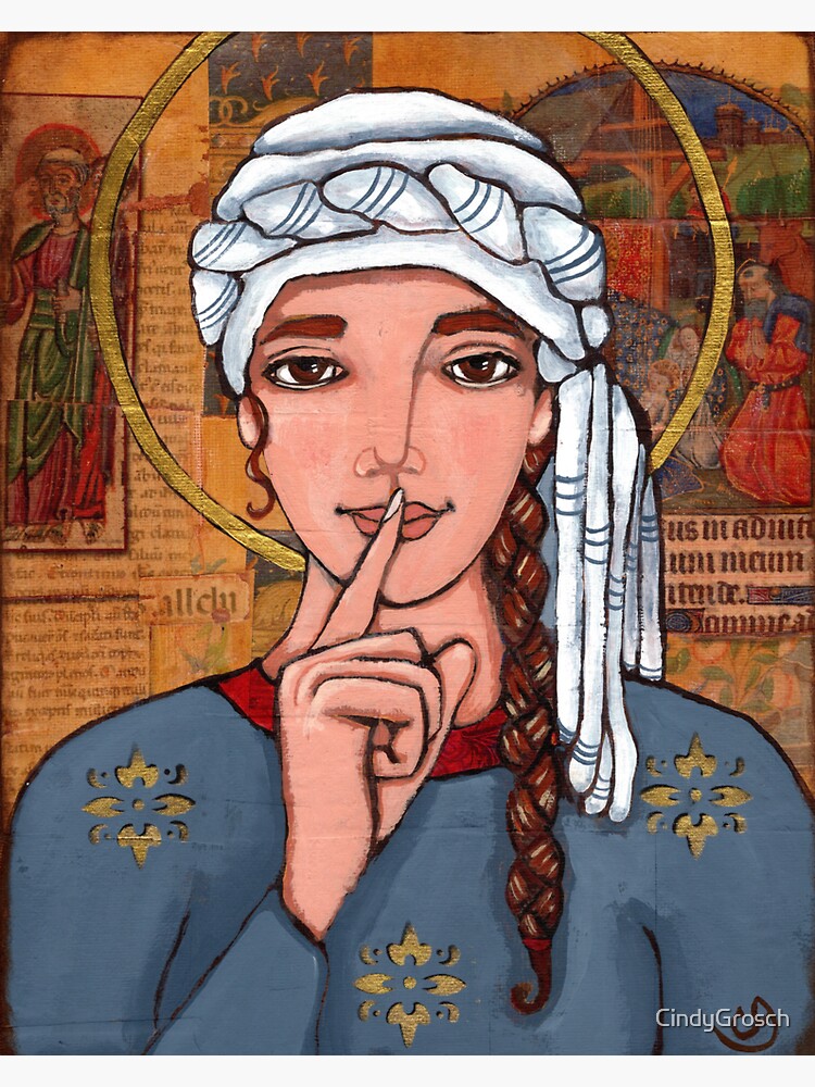 "Our Lady of Silence; Virgin Mary Mother of God" Sticker by CindyGrosch ...
