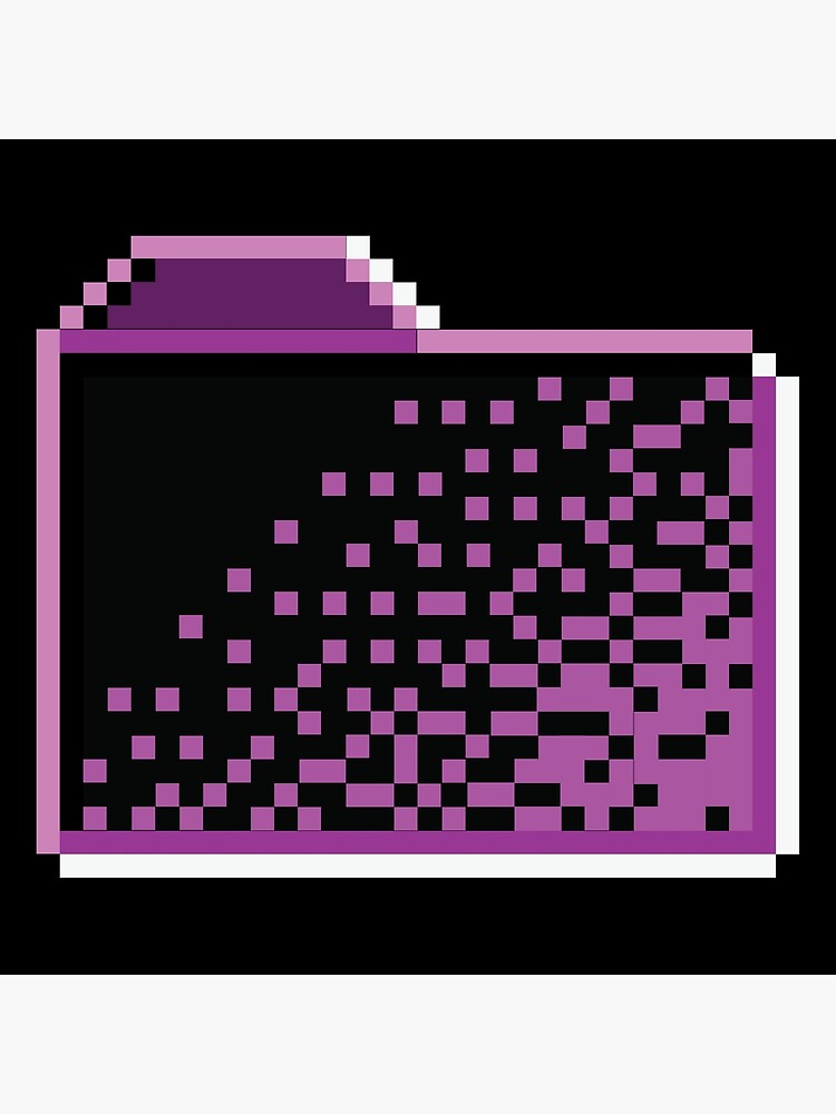 "Pixel Pink Folder Icon" Photographic Print by da-ux-designer | Redbubble