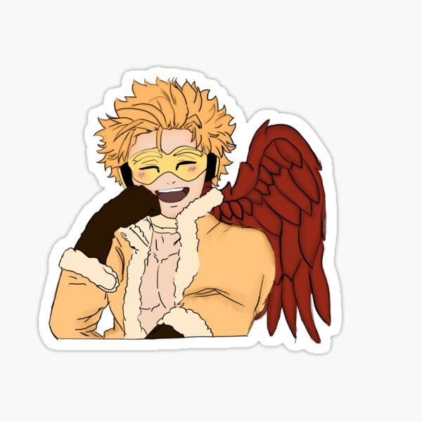 "Hawk Being Cute MHA/BNHA Graphic Design" Sticker by Lottie1820 | Redbubble