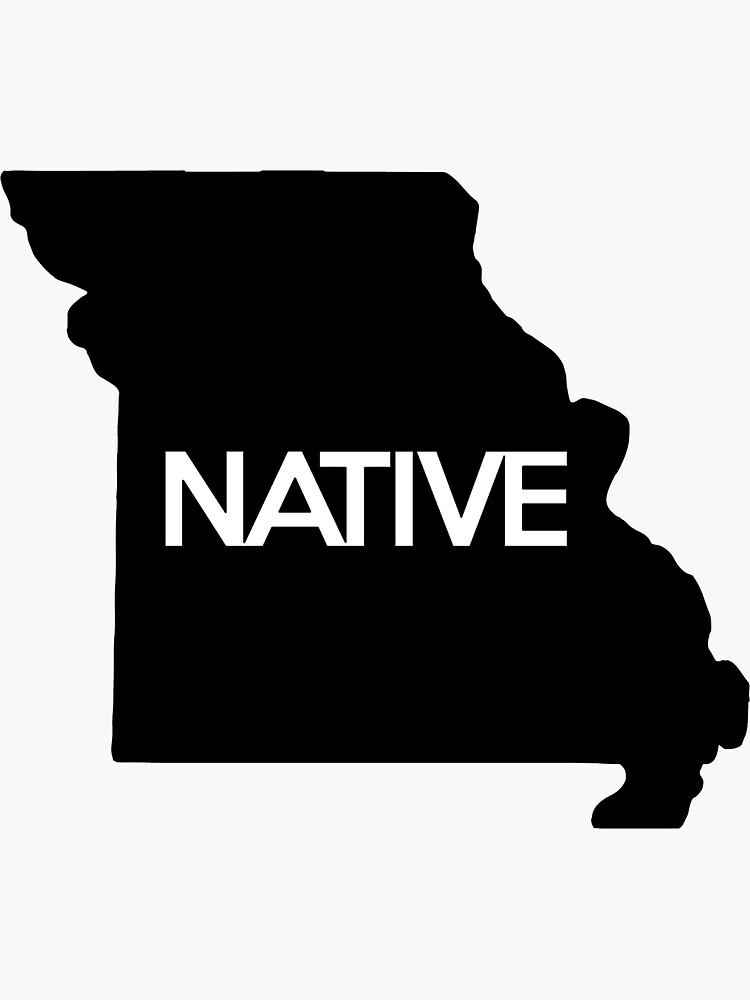 "Missouri Native MO Pride" Sticker for Sale by mindofstate | Redbubble