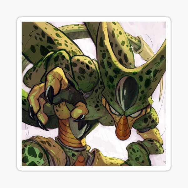 "Unperfect Cell Dbz" Sticker by DRAGONBALLHOUSE | Redbubble