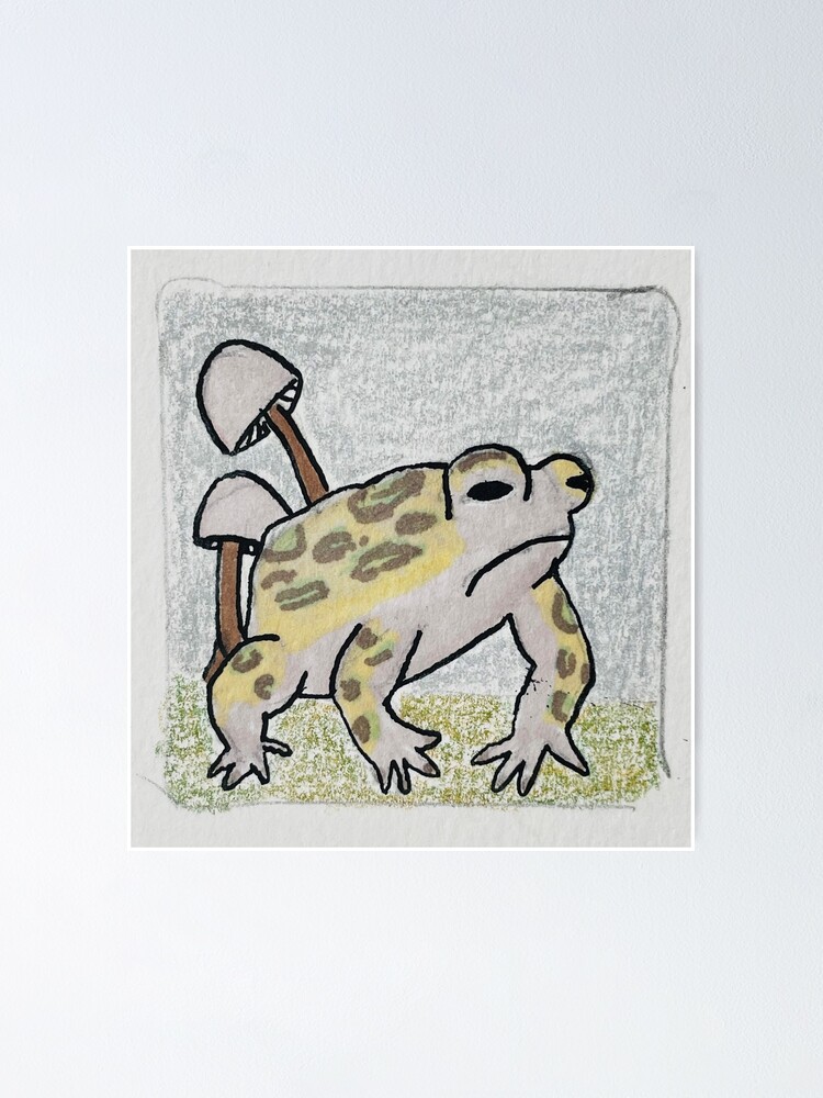 "Grumpy Frog" Poster for Sale by Brooke27 | Redbubble